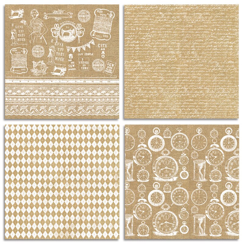 24Pcs/Lot Retro Series Retro Material Papers DIY S... – Grandado