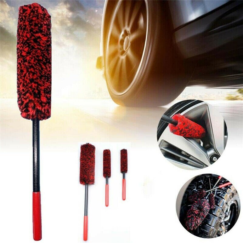 Car Wheel Rims Cleaning Brush Original Wheel Wooli... – Grandado