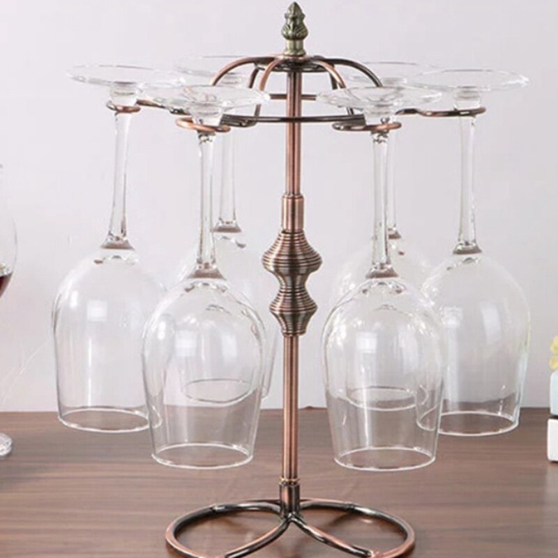 Iron Hollow Wine Rack Stand Hanging Drinking Glass... – Grandado