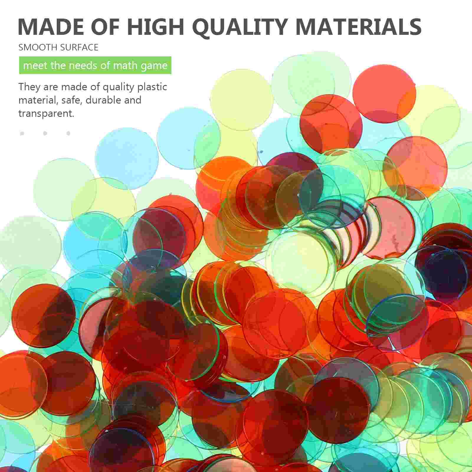 1 Set Bingo Chips Color Round Chips Game Counting ... – Vicedeal