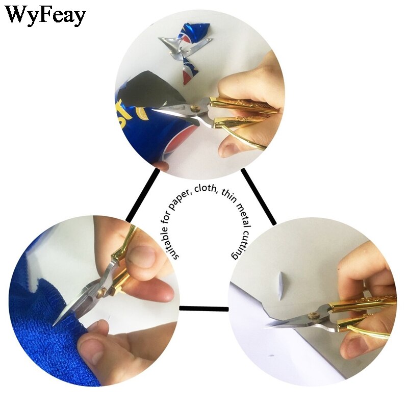 Stainless Steel Gold Sewing Scissors Short Cutter ... – Grandado