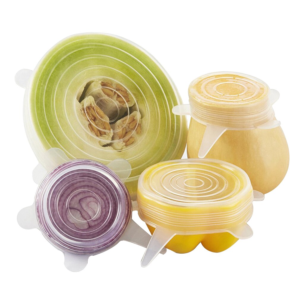 Silicone Food Lids Reusable Stretchable Durable Fo... – Grandado