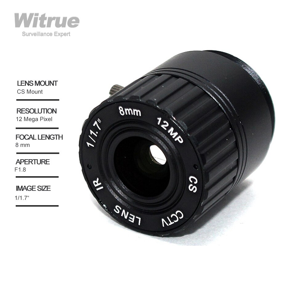 Hd 4K 12Megapixel Cctv Lens 8Mm Cs Mount 70 Graden... – Vicedeal