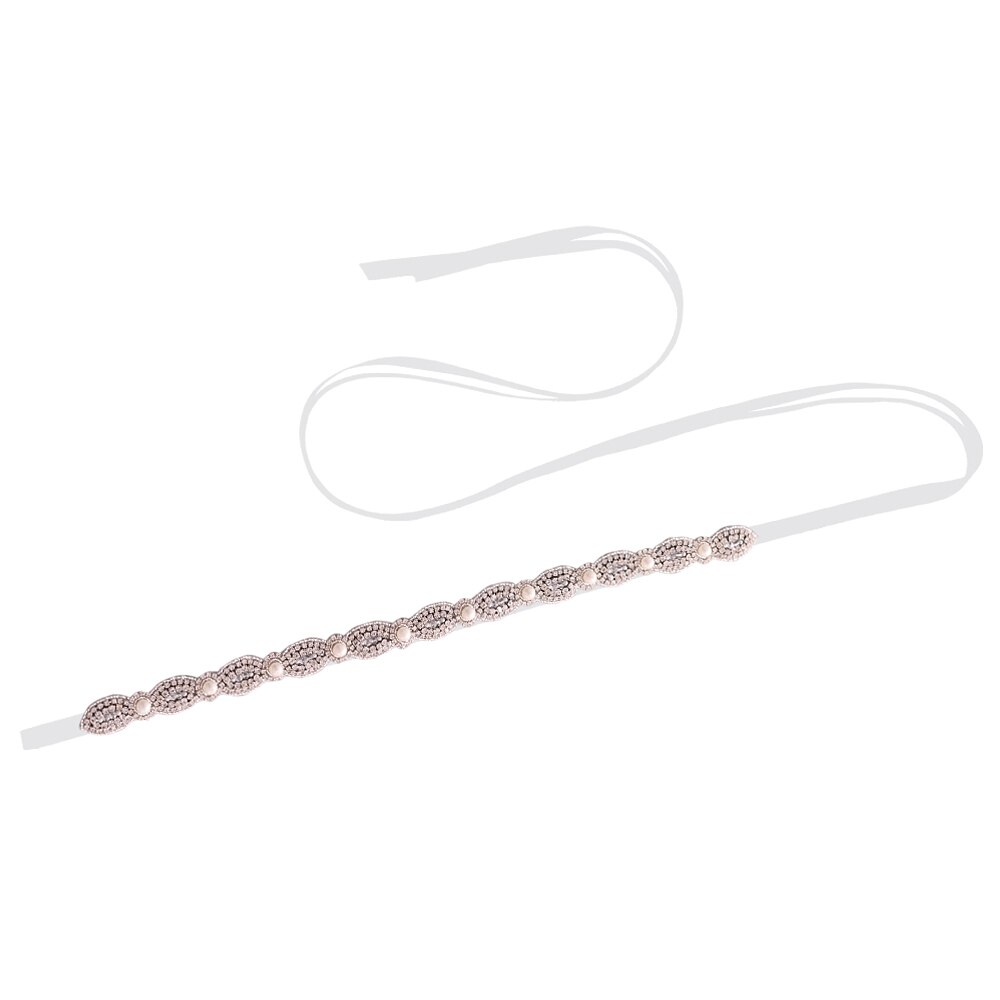 OLOMLB Bridal Belt Silver Diamond Wedding Belt Rhi... – Vicedeal