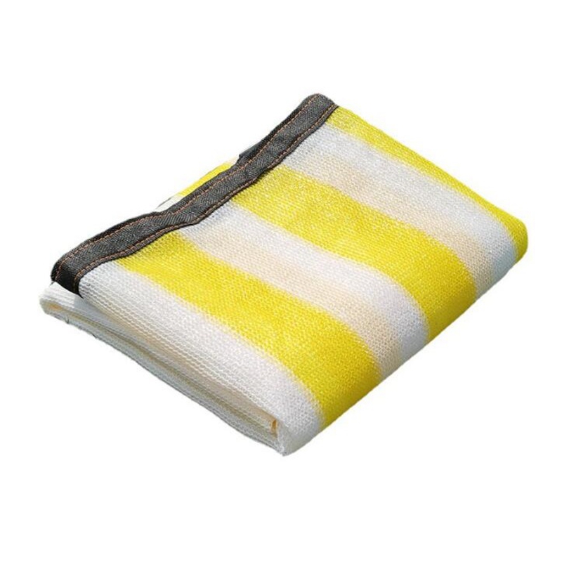 Yellow White Stripe Sun Shade Sail Outdoor Garden ... – Grandado