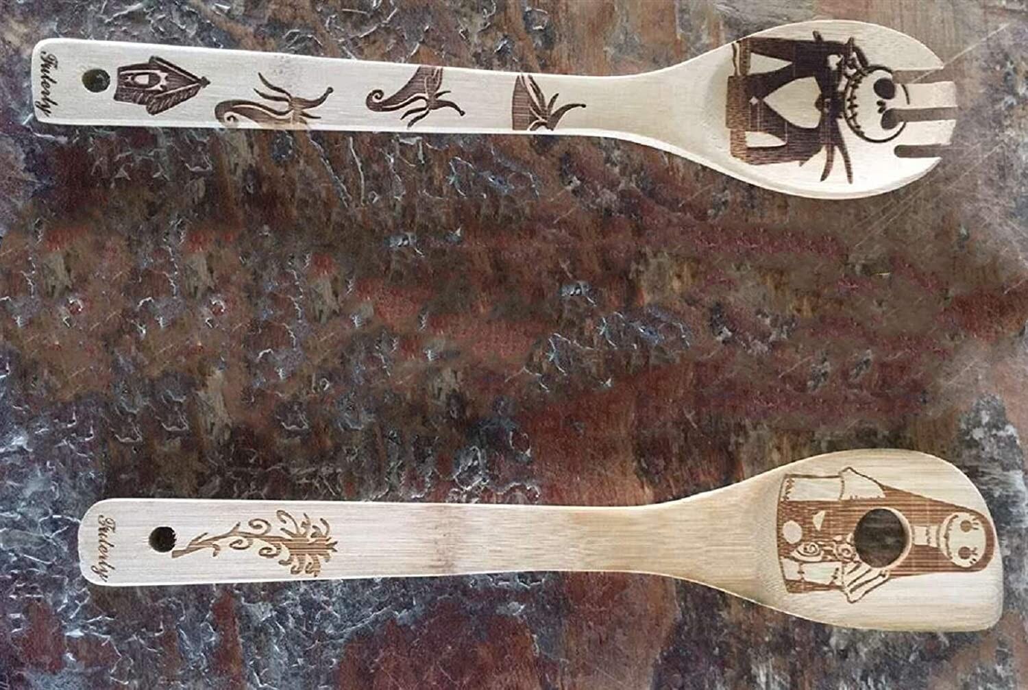 5pcs Halloween Print Wooden Spoons Halloween Disig... – Grandado