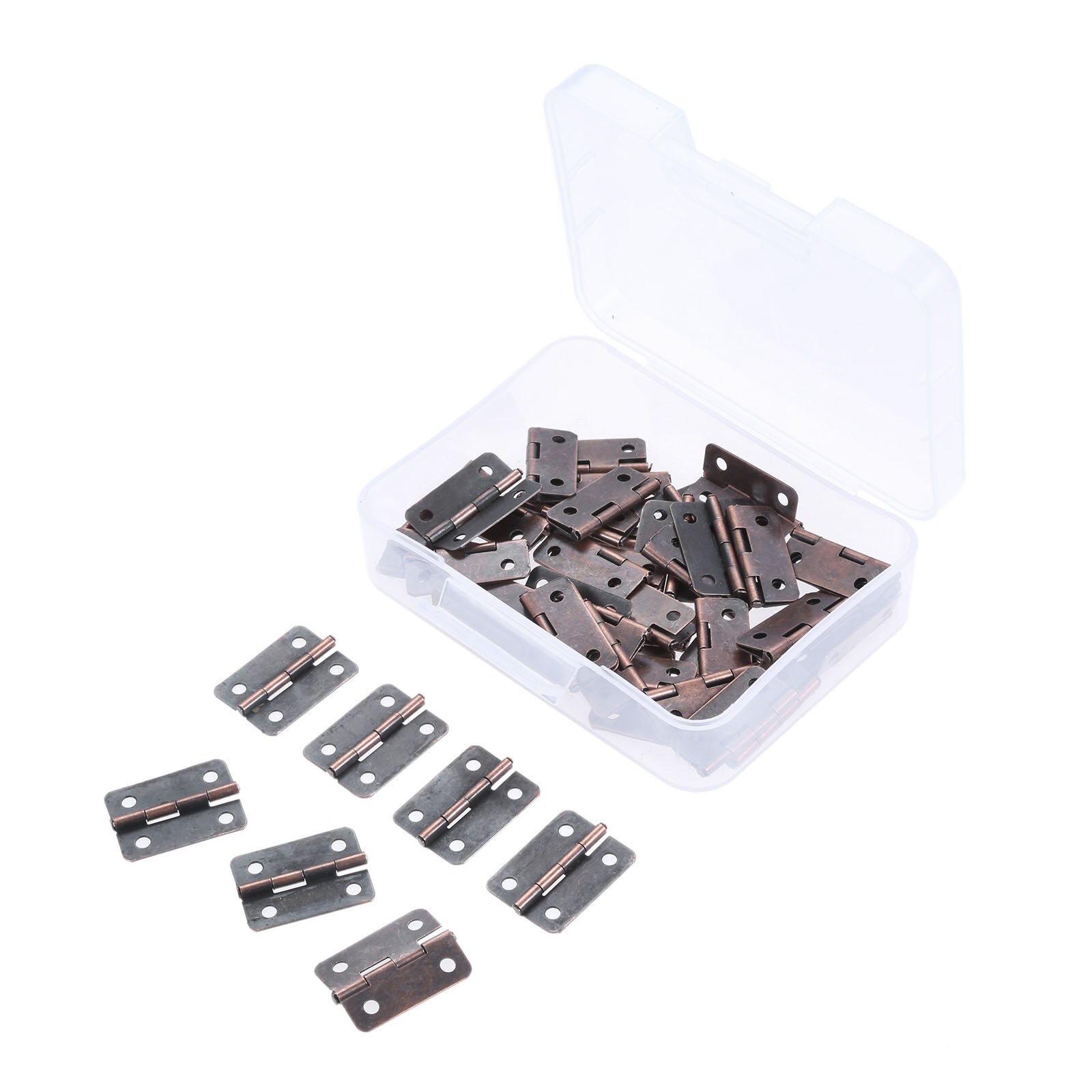 50pcs/box 4 Holes Iron Hinges w/crews Retro Flat H... – Vicedeal