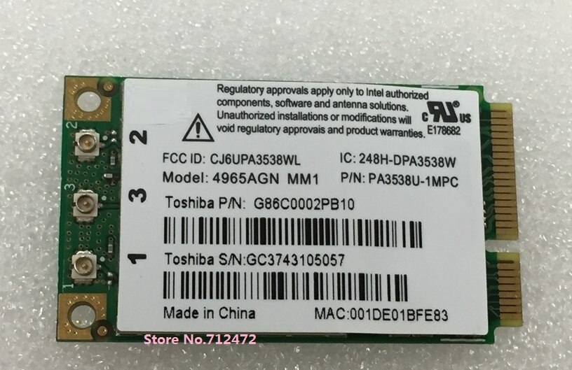 SSEA Original Wireless card for Intel Wireless WiF... – Grandado