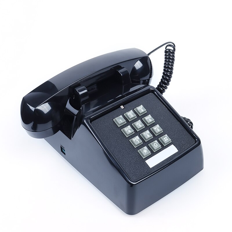 Corded Retro Home Telephones Classic Analog Black ... – Grandado
