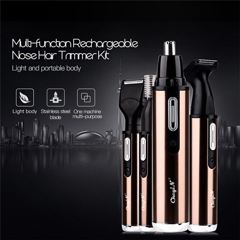 4 in 1 Electric Nose & Ear Hair Trimmer Sideburns ... – Vicedeal