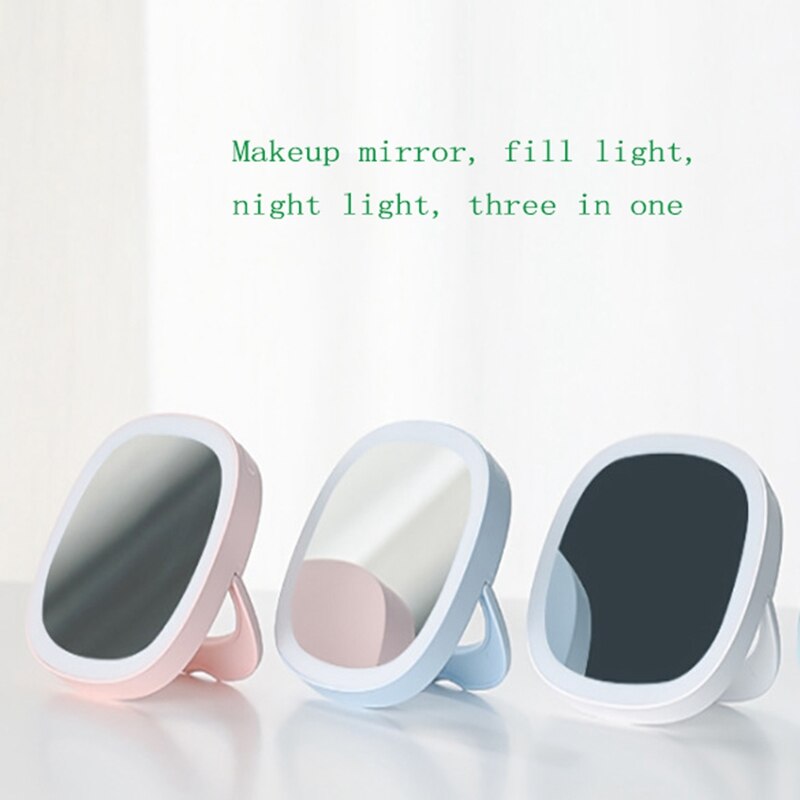 LED Lighted Travel Makeup Mirror, Daylight LED,Por... – Grandado