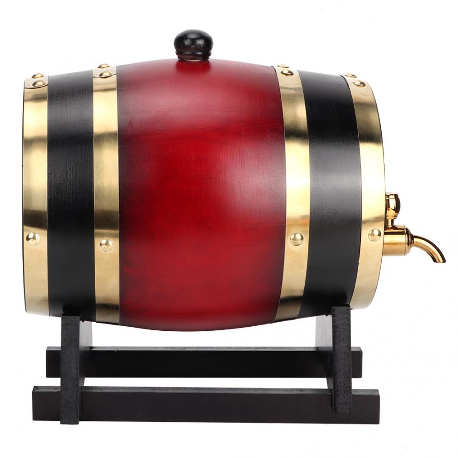 3L Vintage Oak Barrel Wood Beer Wine Keg Bucket Di... – Grandado