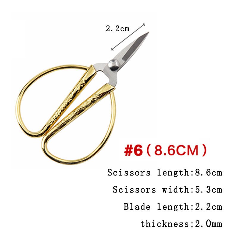 Stainless Steel Vintage Gold Scissors Tailor Sciss... – Vicedeal