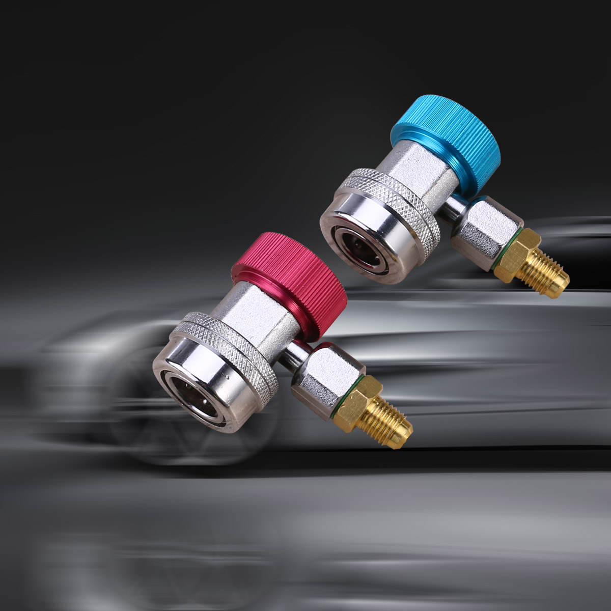 2pcs verkoop Blauw Rood Auto Airconditioning R134a... – Grandado