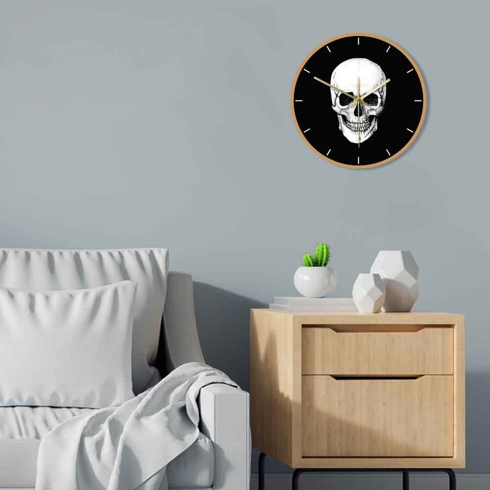 Skull With Black Background Large Acrylic Wall Han... – Grandado