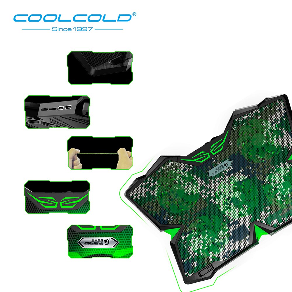 COOLCOLD Laptop Cooling Pad, Ultra Ruhigen Laptop ... – Grandado