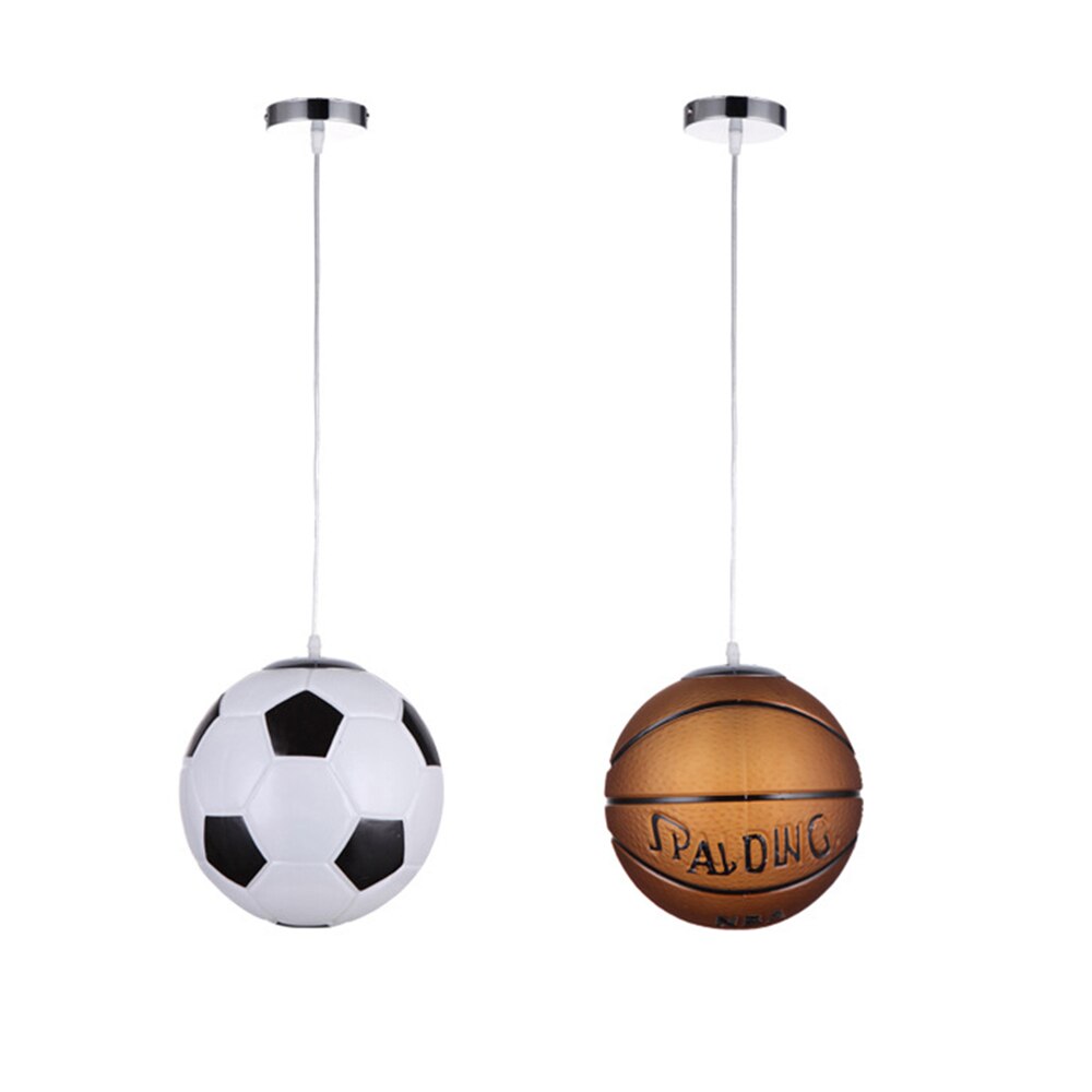Modern Football Basketball Globe Glass Ball Pendan... – Grandado