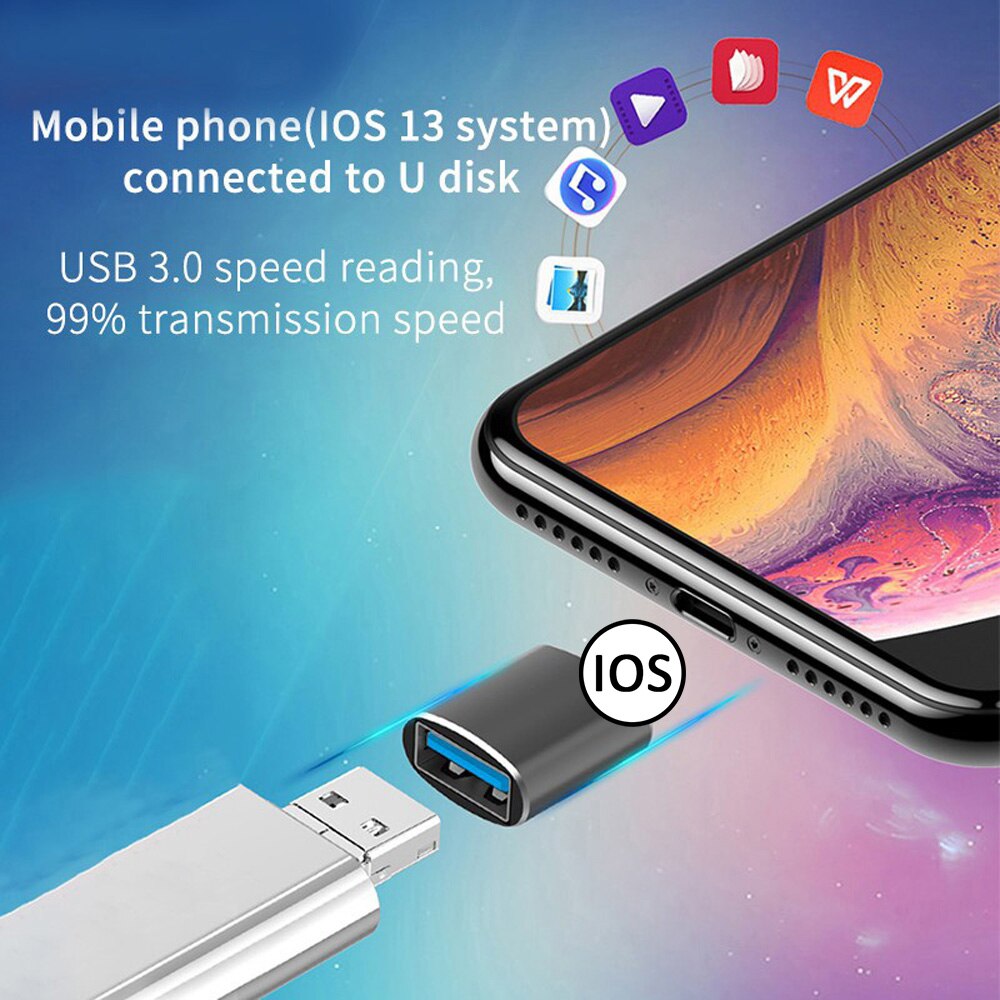 OTG USB Adapter For Lighting Male to USB3.0 For iO... – Grandado
