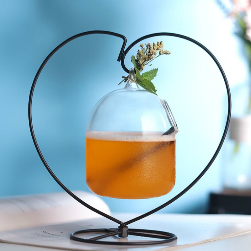 Bar Ideas Hanging Basket Cocktail Glass Heart Moon... – Grandado