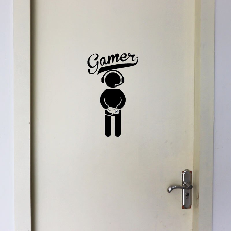 YOJA 15.2*25CM Gamer Wall Mural Decal Sticker Deco... – Grandado