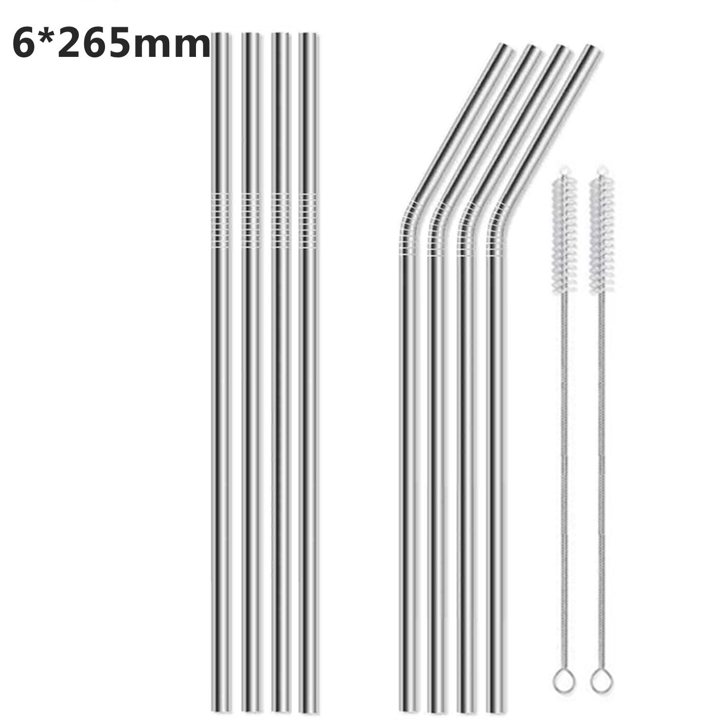 265mm Eco-friendly Metal Straws 304 Stainless Stee... – Vicedeal
