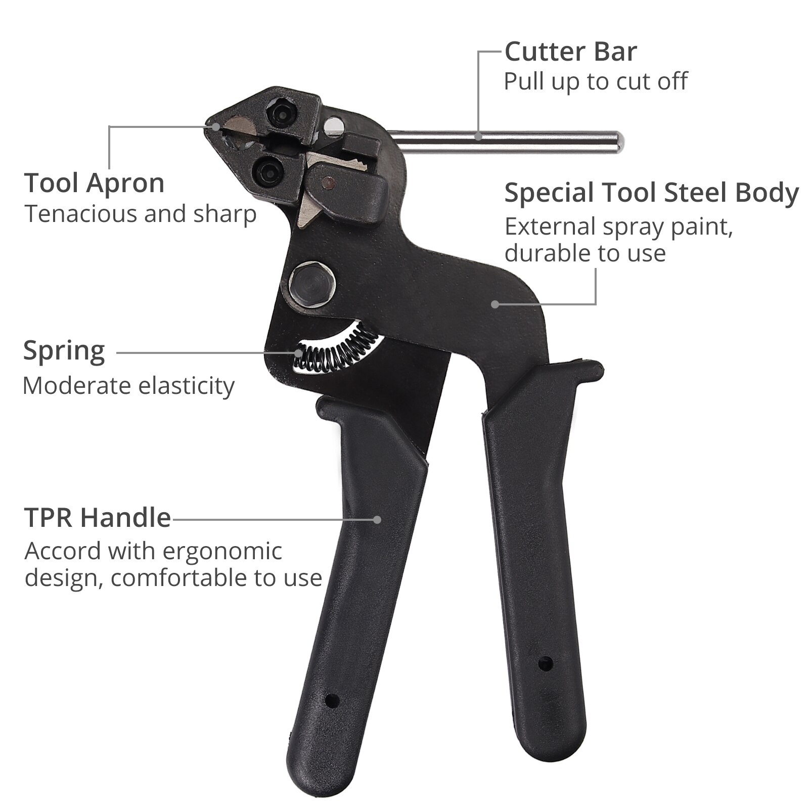 Neoteck Rvs Kabelbinders Cut tot 12 mm breedte 0.3... – Grandado