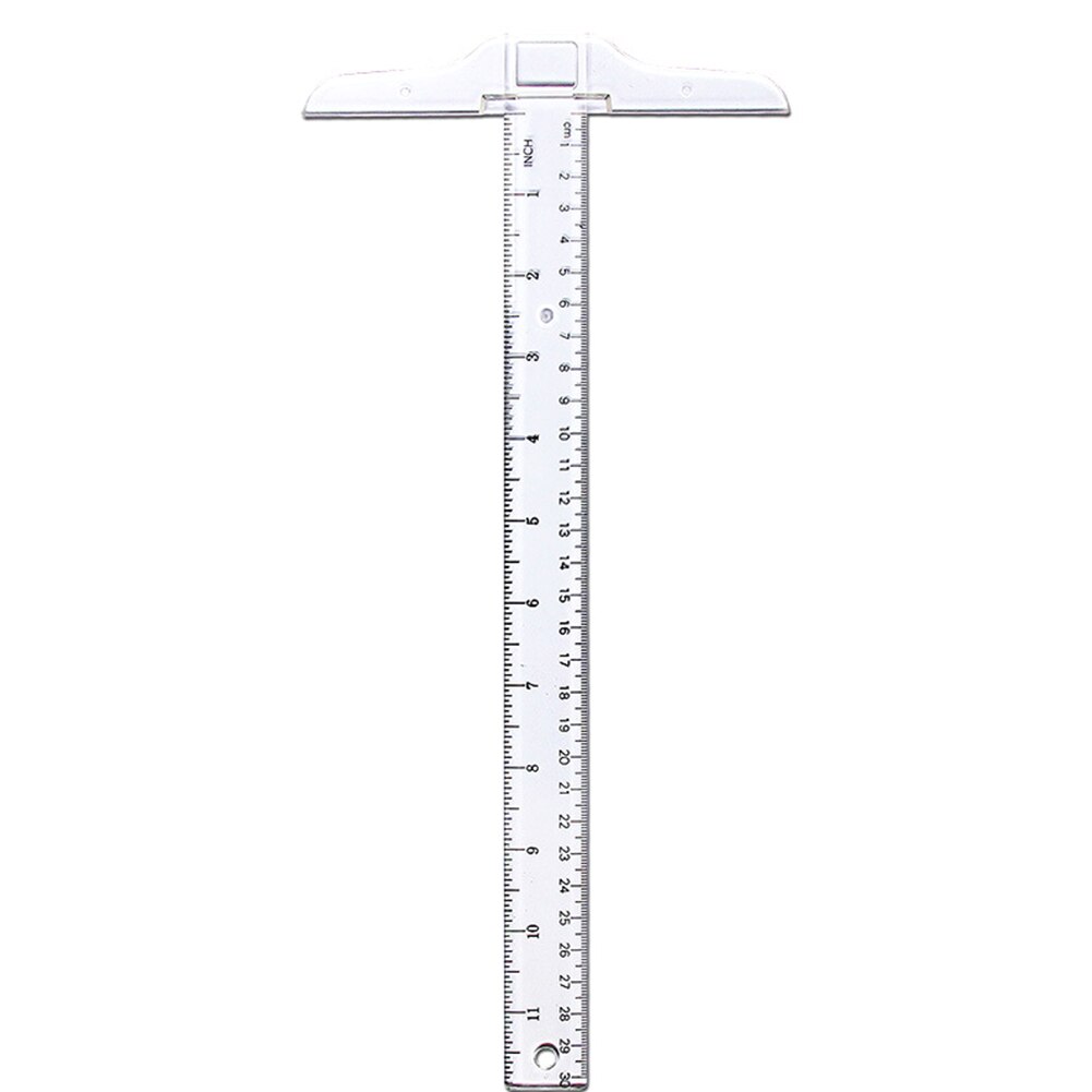 12 Inch 30 cm Junior T-Square Plastic Transparent ... – Grandado