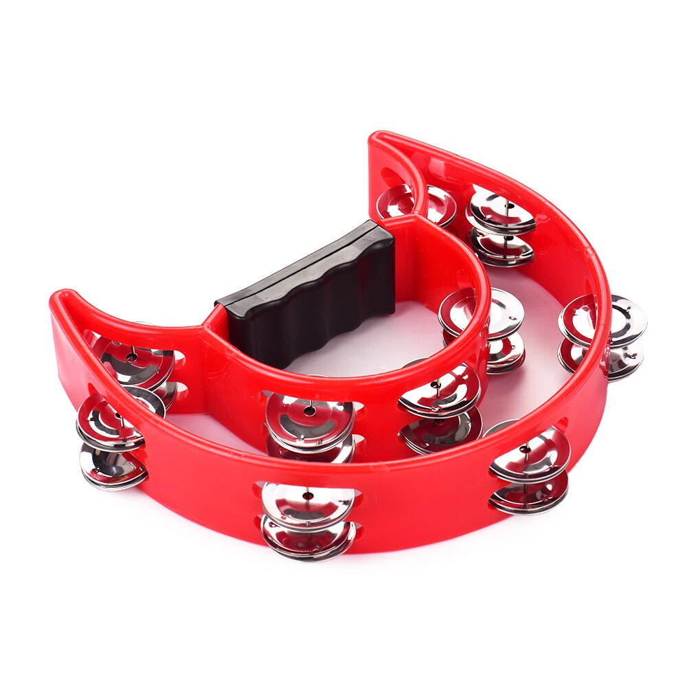 Handheld Tambourine Handbell Timbrel Percussion Mu... – Grandado