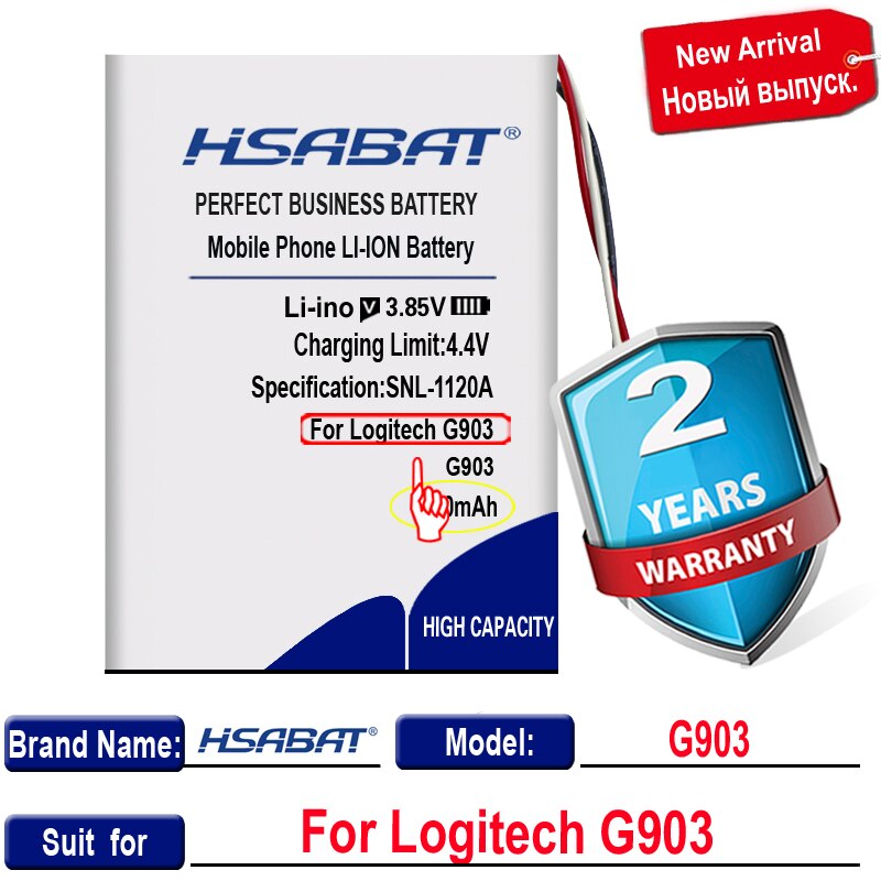 HSABAT 2800mAh High Capacity Battery for Logitech ... – Grandado