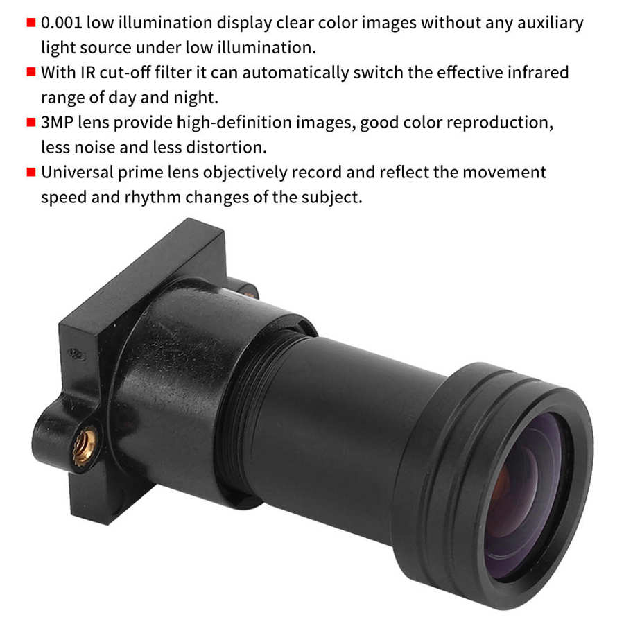 Security Camera Lens 3MP IR Camera Lens Full Color... – Grandado