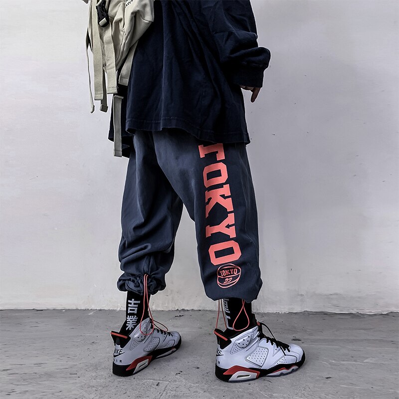 Oversize cargo pants functional pants male hip-hop... – Grandado