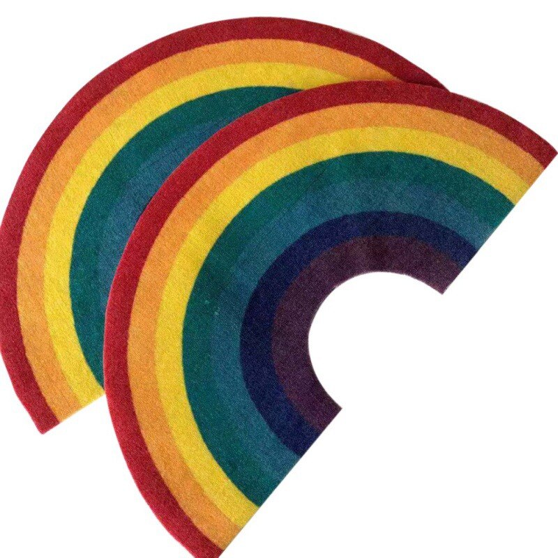 Rainbow Carpet Colorful Floor Mat Door Mat Kitchen... – Grandado