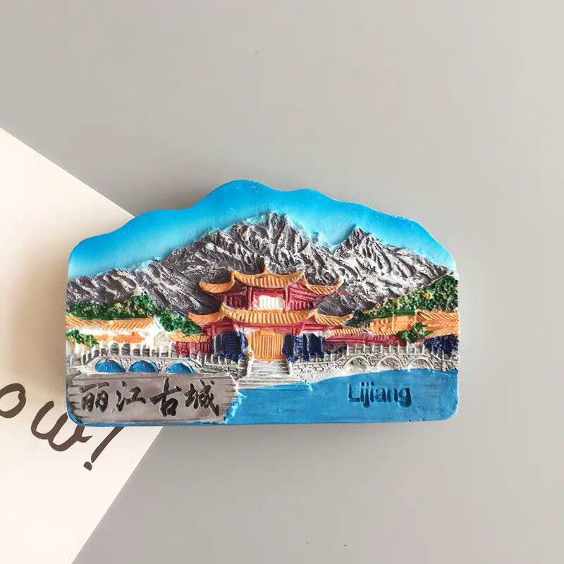 Resin refrigerator stickers China Lijiang ancient ... – Vicedeal