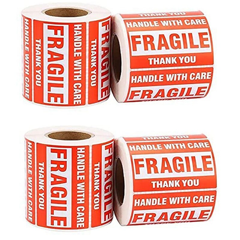 Fragile Stickers 2 X 3 Inch Fragile - Handle With ... – Vicedeal