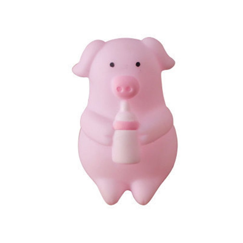 Cartoon Soft Cute Pink White Pig Toy Funny Pig Squ... – Grandado