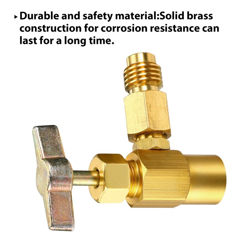 3 Pcs R134A Refrigerant Dispenser Thread Valve Bot... – Grandado
