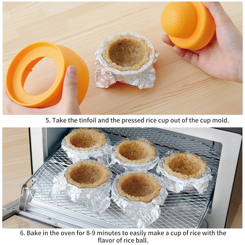 Japanese Style Cute Rice Cup Mould Baked DIY Rice ... – Grandado