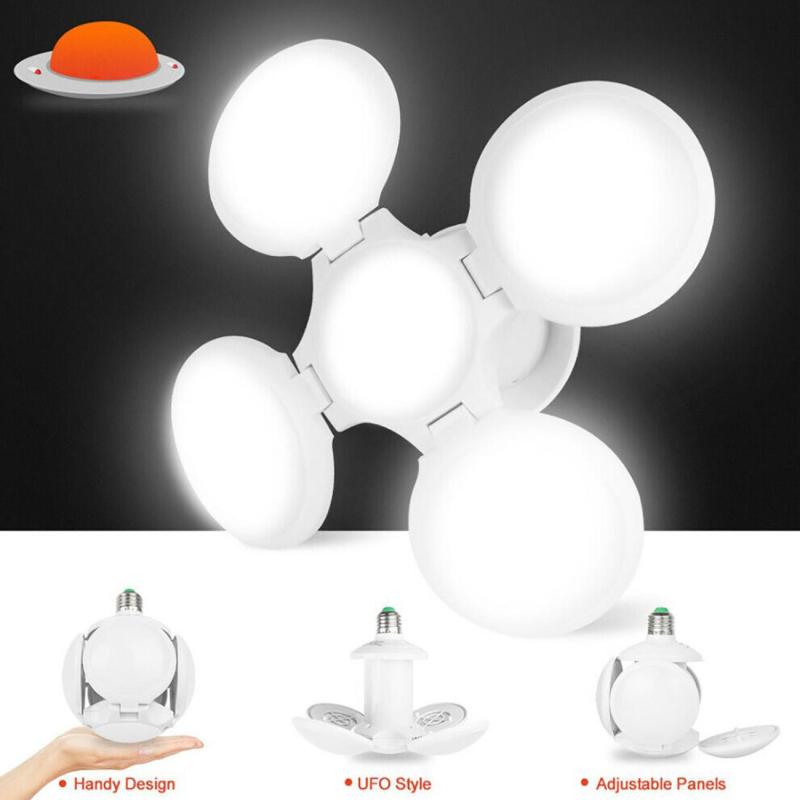 40W 120LED E27 Garage Light Glow Deformable Daylig... – Grandado
