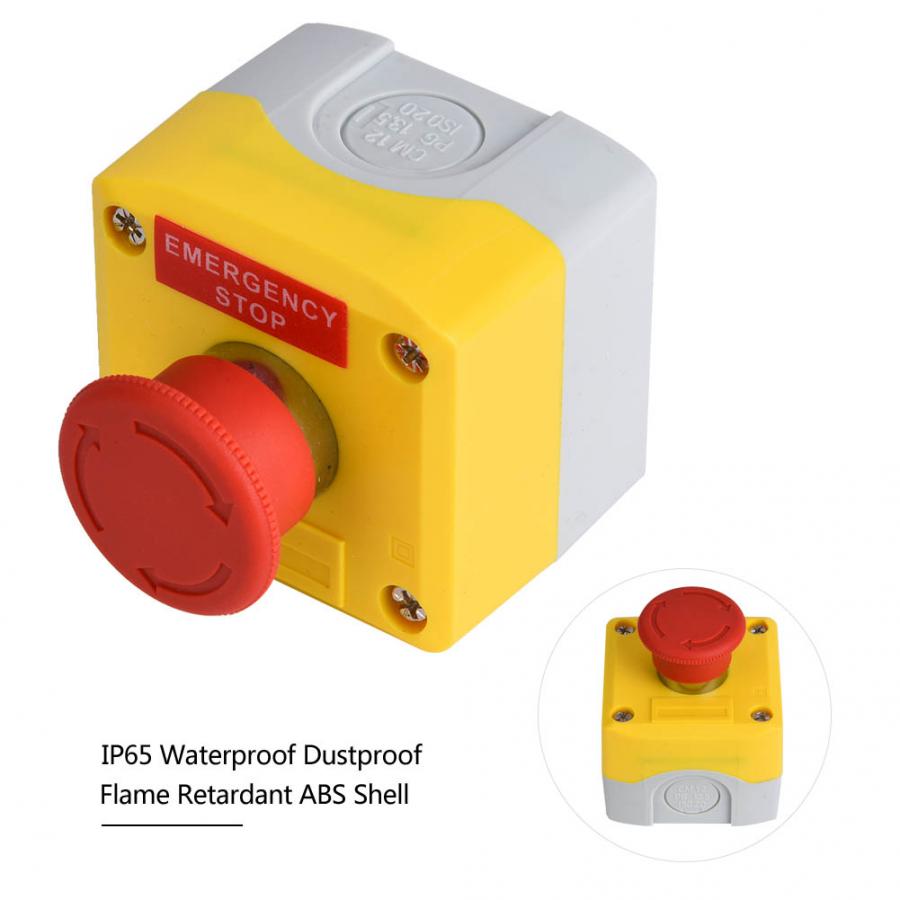 Red Sign Emergency Stop Push Button Switch IP65 Wa... – Vicedeal Red Sign Emergency Stop Push Button Switch IP65 Wa... – Vicedeal