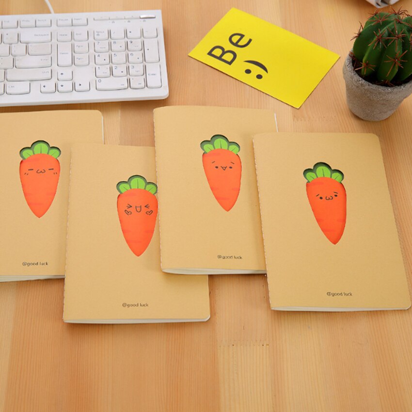 1pc/lot Kawaii Cartoon Carrots Kraft Paper Station... – Vicedeal