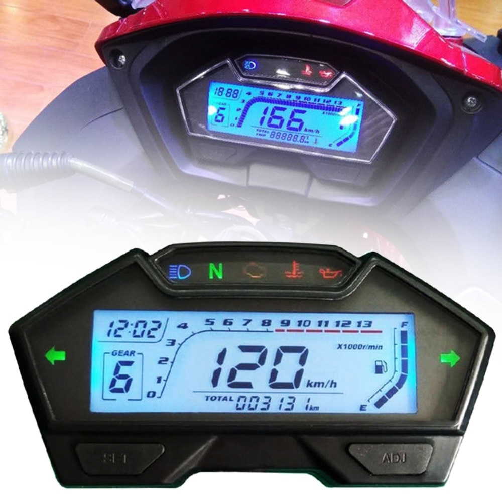 12V moto toerenteller velocimetro digitale snelhei... – Vicedeal