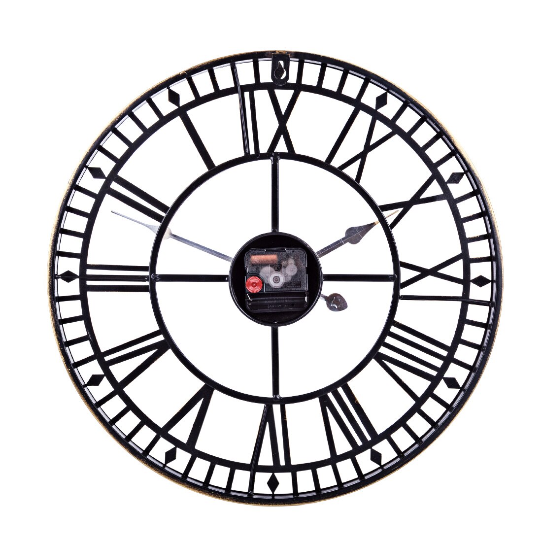 16 Inches 40cm Iron Hollow Wall Clock Roman Numera... – Grandado