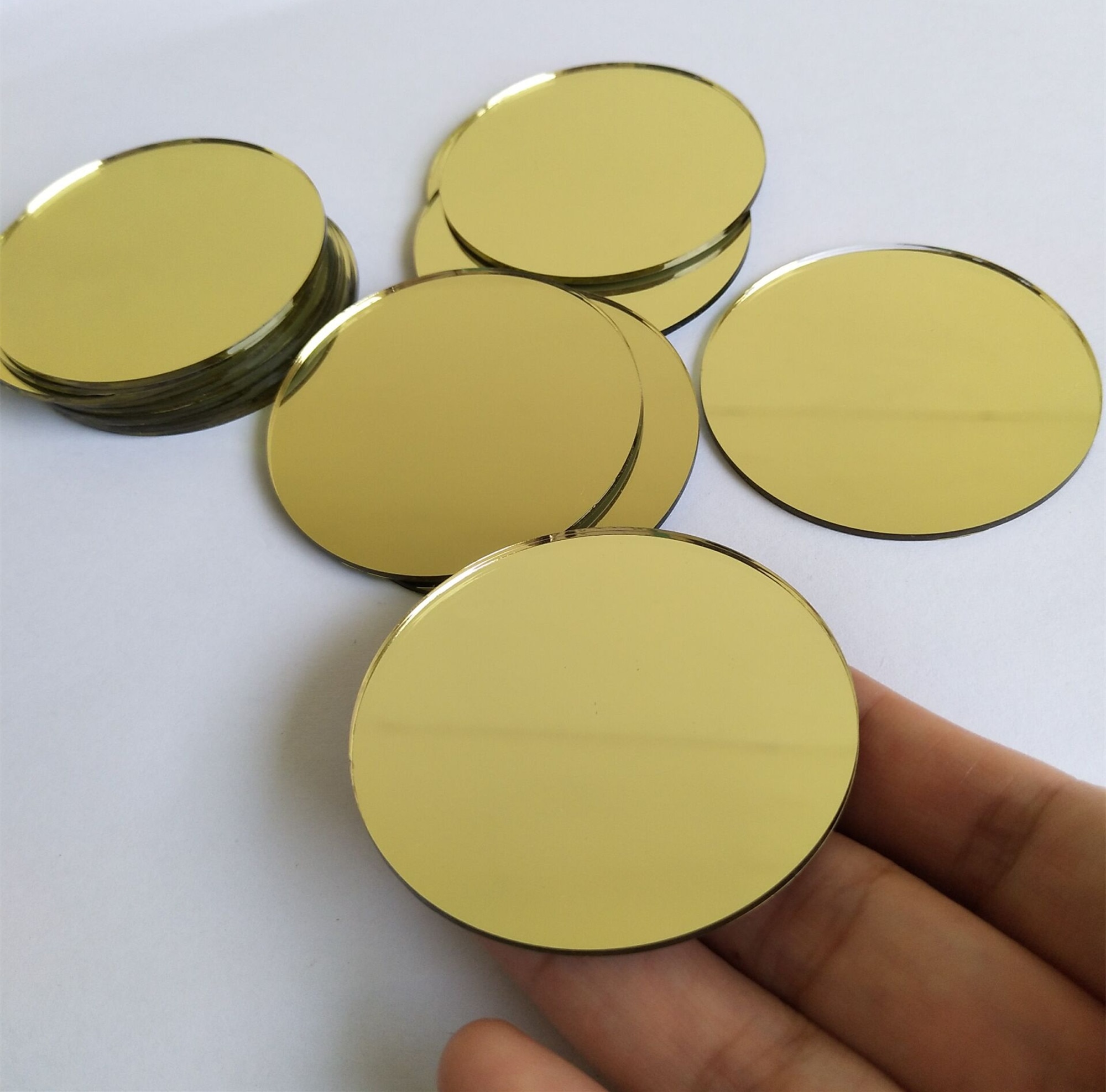 2inch Gold Glass Mirror Mosaic , Glass Mirror Mosa... – Grandado