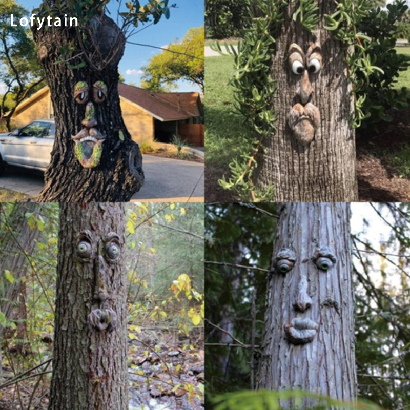 Lofytain DIY Funny Old Man Tree Face Hugger Garden... – Grandado