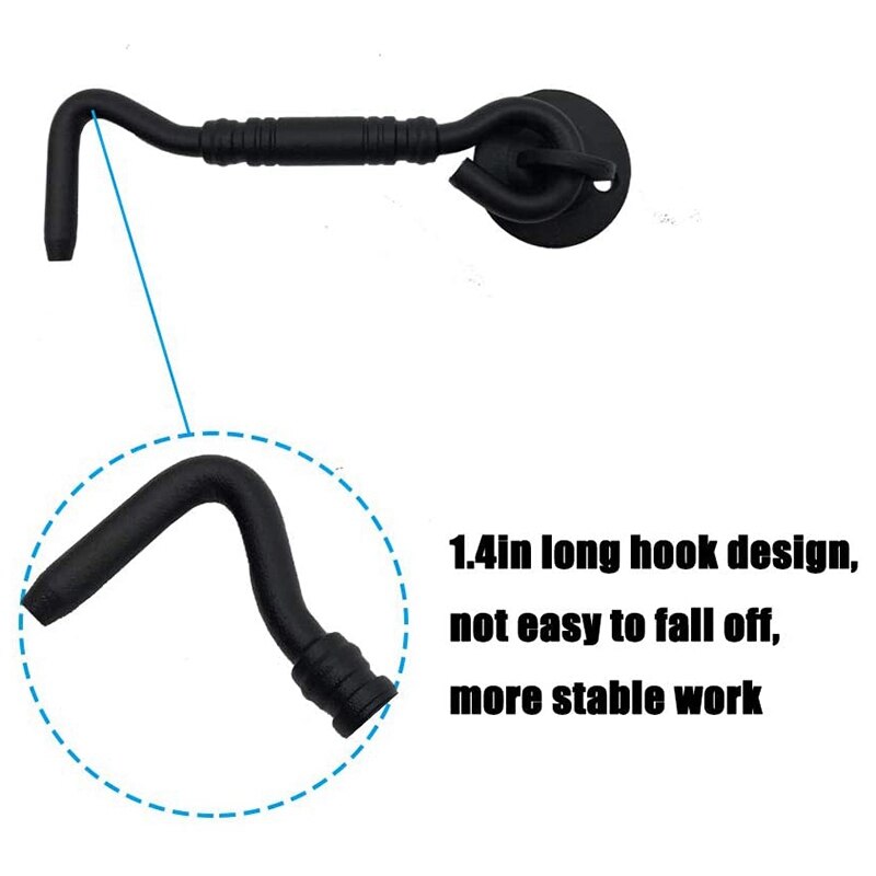 Barn Door Lock, 4 Inch Stainless Steel Door Hook &... – Vicedeal