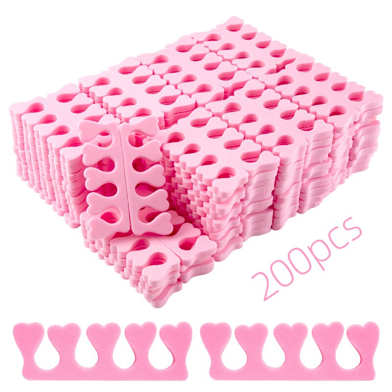 200pcs Nail Art 100 Pairs Toe Separators Fingers F... – Grandado