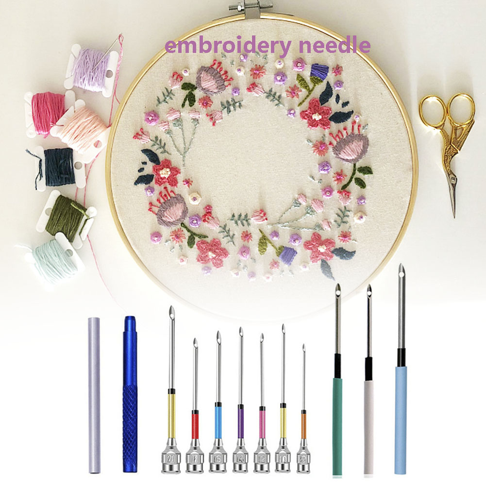 Punch Needle Embroidery Kits Wooden Yarn Punch Nee... – Vicedeal