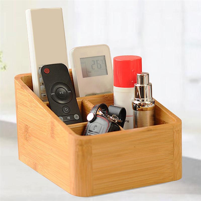Bamboo Storage Box Cosmetics Sorting Box Makeup Or... – Grandado
