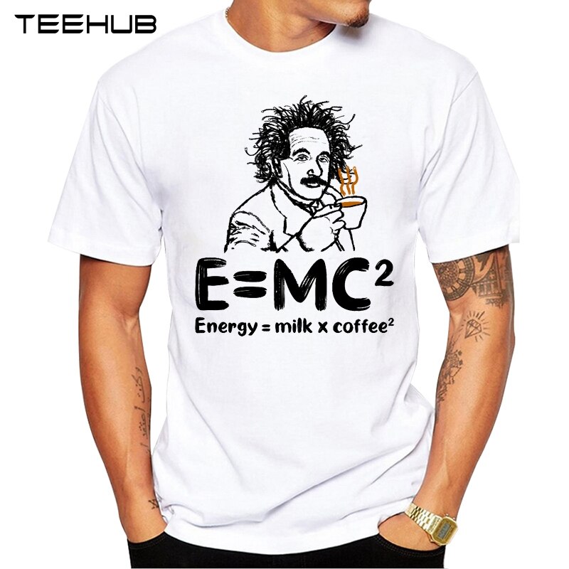 TEEHUB Sales Men's Funny E MC2 coffee milk T-Shirt... – Grandado