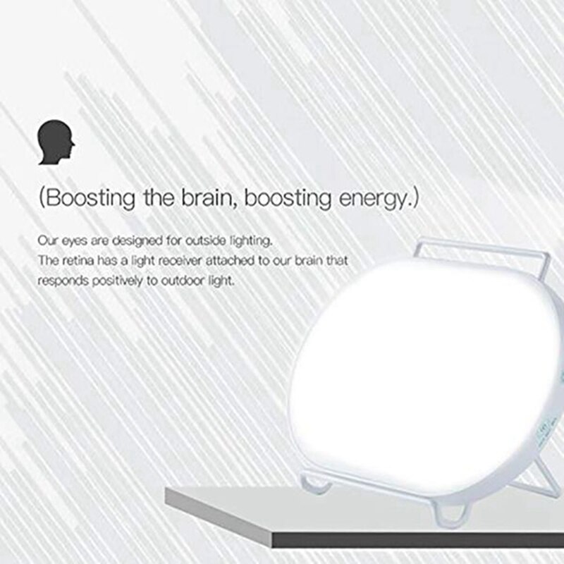 Oval White SAD Therapy Lamp 3 Modes Seasonal Affec... – Grandado